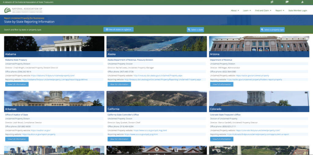 Reporting Overview – National Association of Unclaimed Property ...
