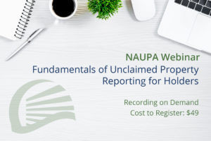 Reporting Software and NAUPA File Format – National Association of ...